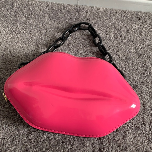 Bags | Hot Pink Mini Lip Purse | Poshmark
